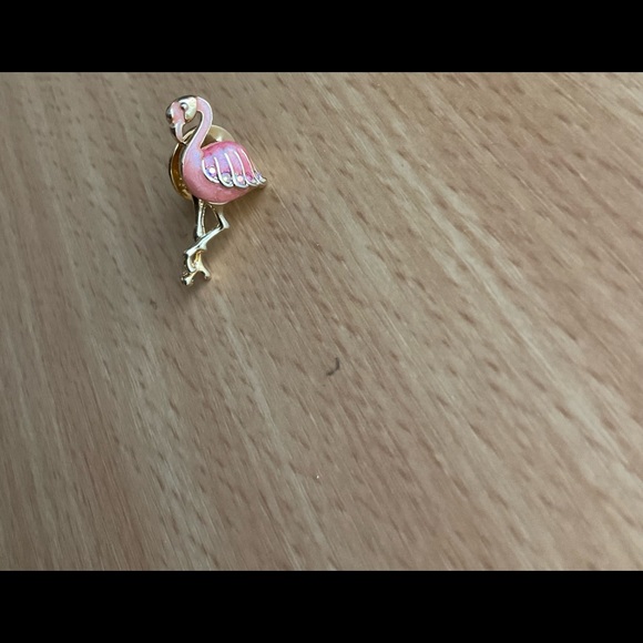 Avon | Jewelry | Vintage Avon Pin Pink Flamingo Rhinestone Gold Tone ...
